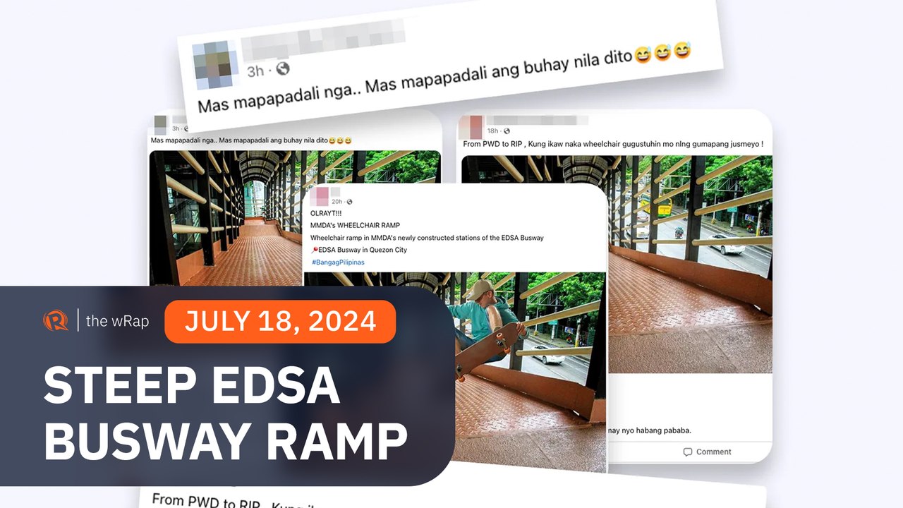 Stairway to heaven? MMDA draws flak for steep EDSA busway wheelchair ...