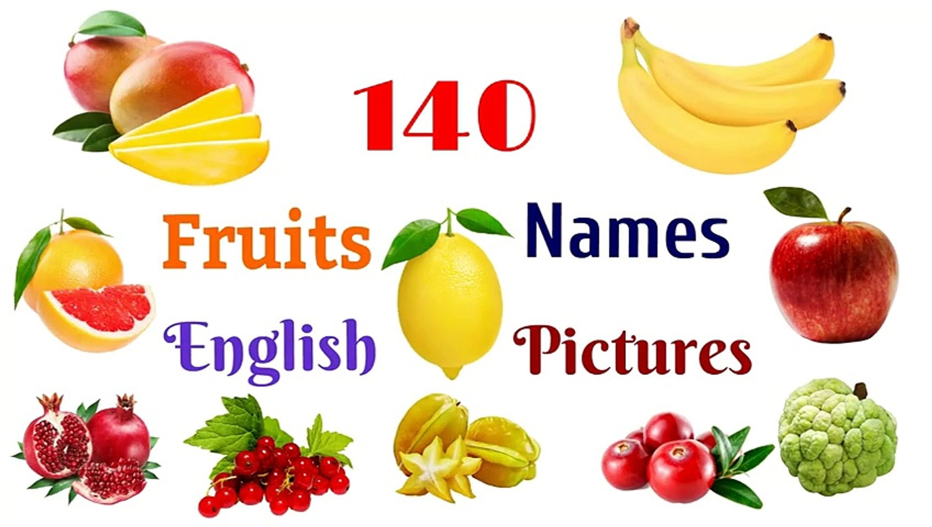Fruits Names In English
