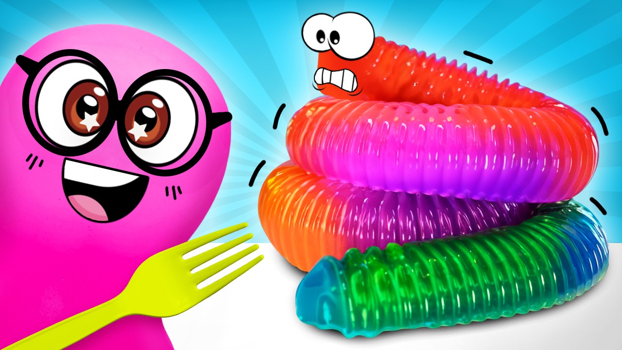 Le plus gros ver en gélatine du monde VS le slime le plus habile de ...