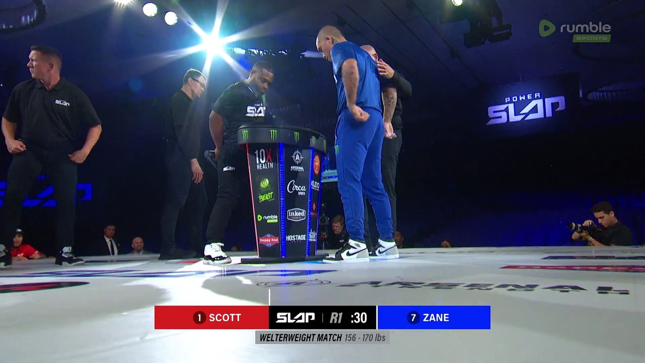 Bloodied Welterweight Battle _ Jewel Scott vs Zach Zane _ Power Slap 8 ...