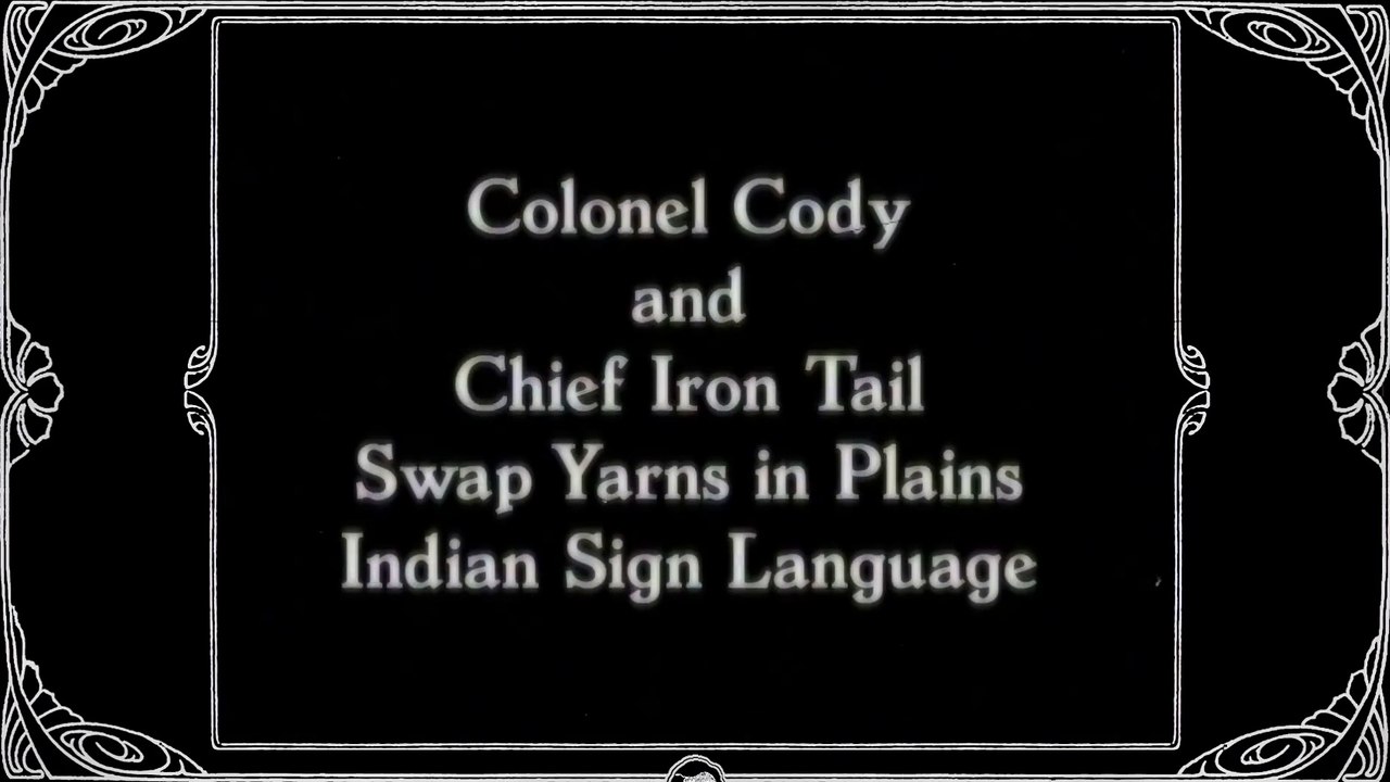 Buffalo Bill and Chief Iron Tail Swap Yarns in the Sign Language ...
