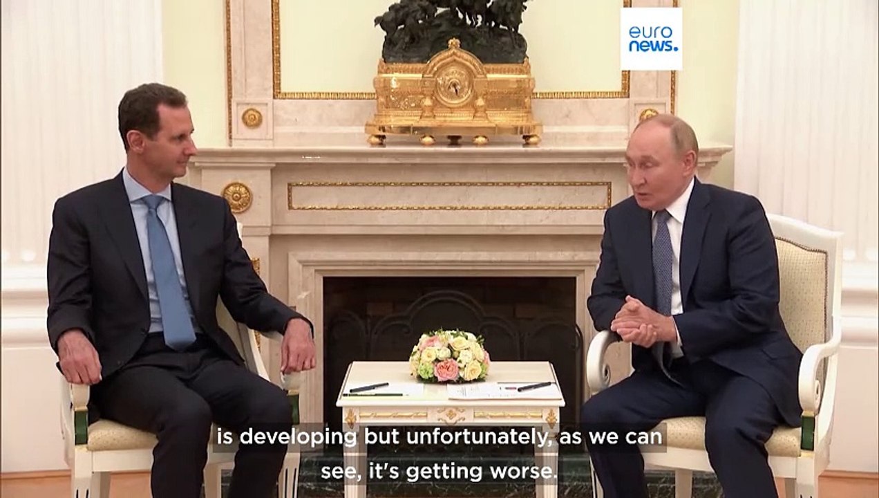 Putin and al-Assad meet as Middle East tensions continue to rise ...