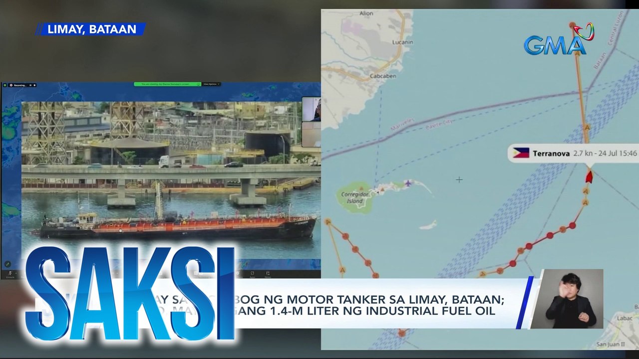 1 patay sa paglubog ng motor tanker sa Limay, Bataan; barko, may ...
