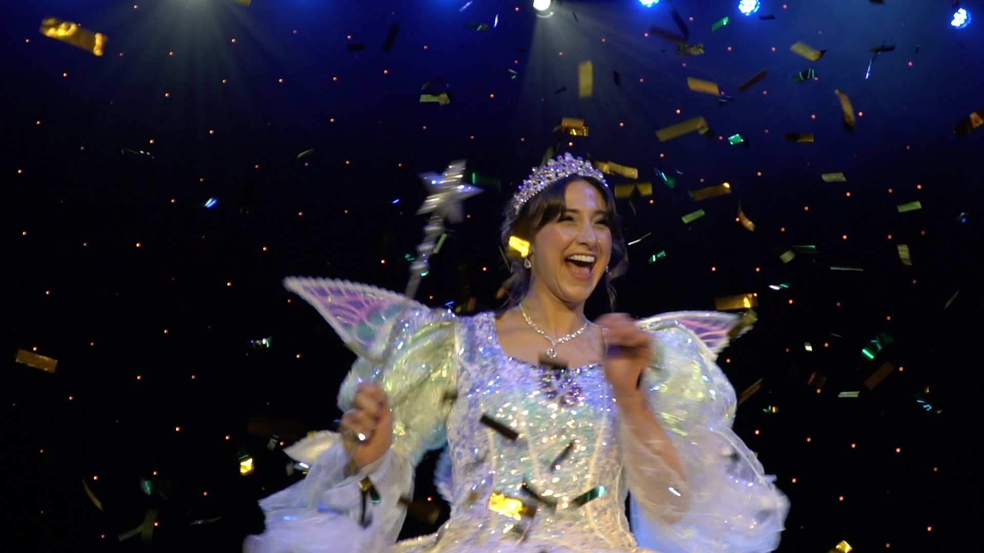 SHOCK TWIST: Sydnie Christmas Trades Stadium Lights for Fairy Wings ...