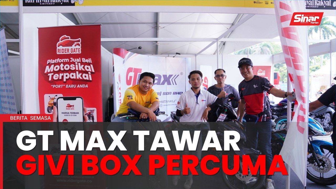 Dapat Givi Box percuma jika beli motosikal di reruai GT Max - Video Dailymotion