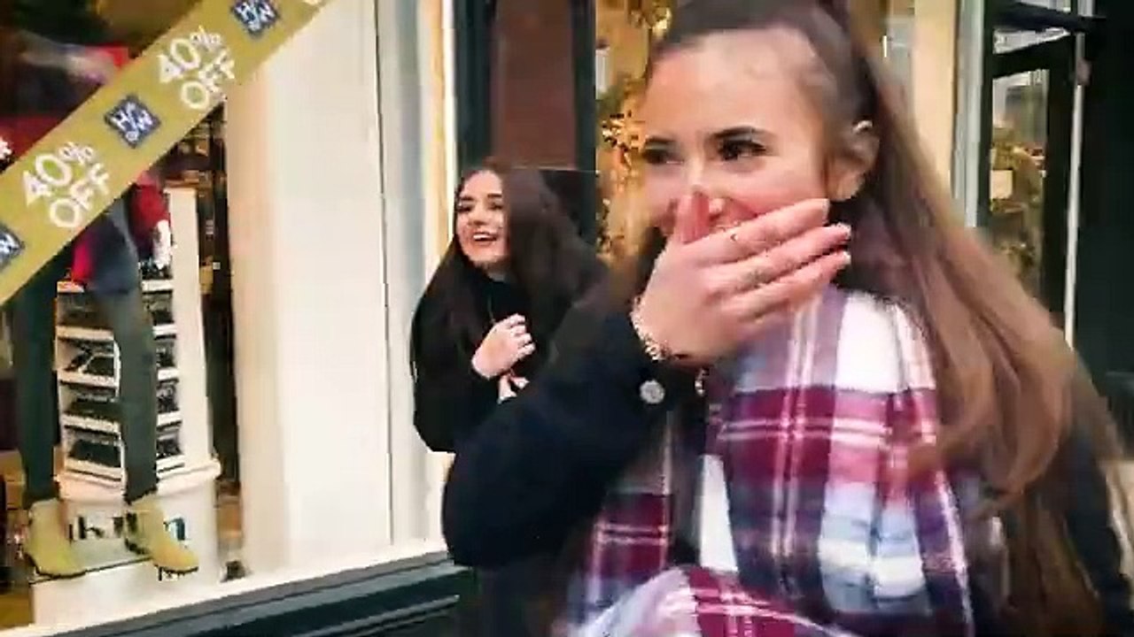 She has no Idea what_s behind Her. Craziest Reactions. The Nun Prank ...