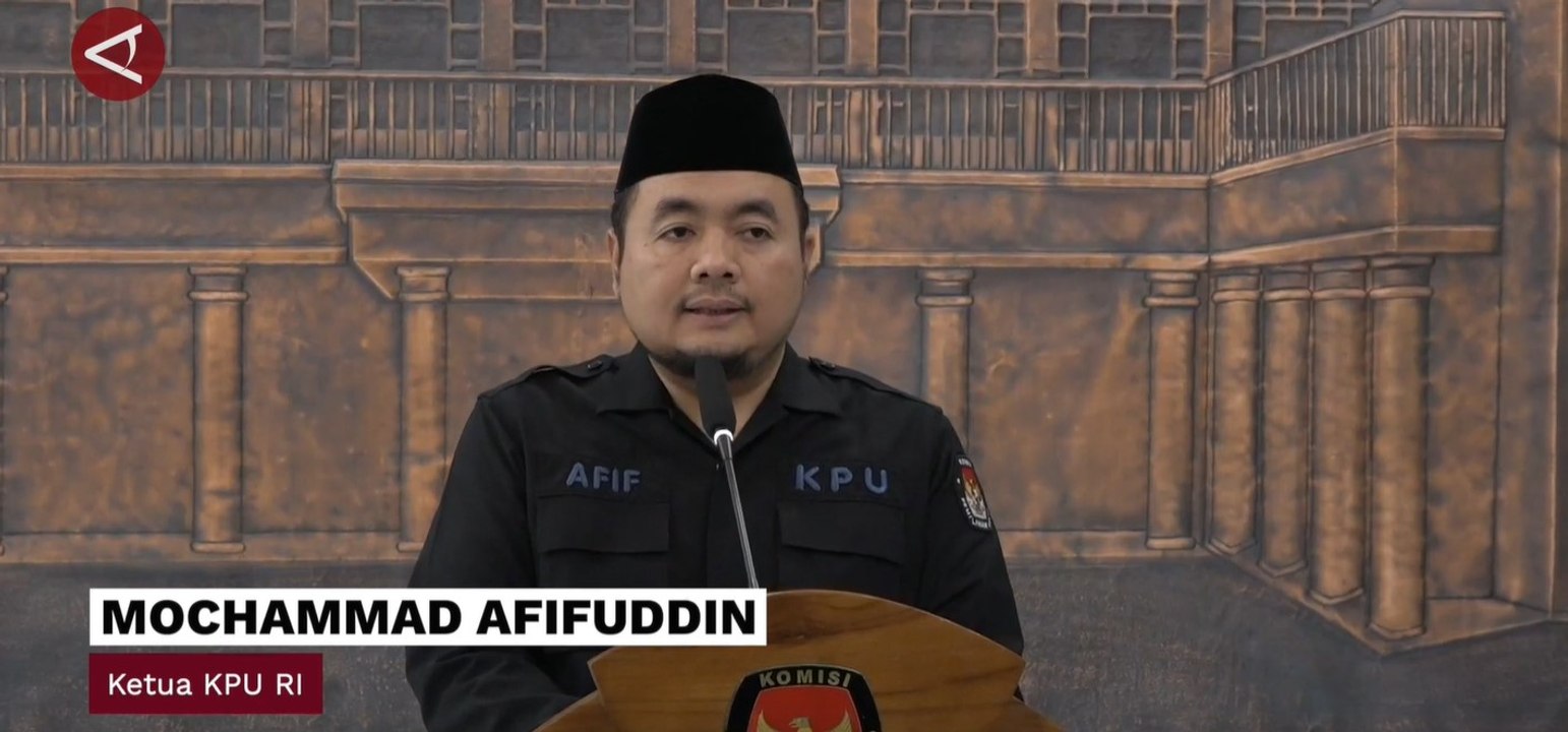 Mochammad Afifuddin resmi jadi Ketua KPU RI - Video Dailymotion