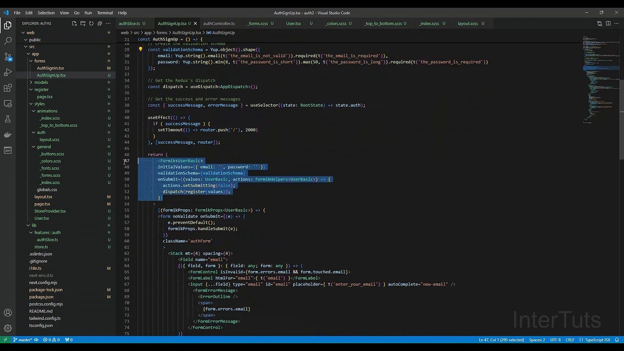 React & Node.js Authentication: create a registration form using Chakra UI, Formik and Redux ...