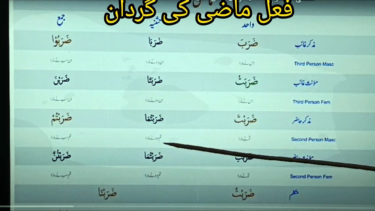 Fail Mazi ki gardan Arabic past tense|ضرب - video Dailymotion