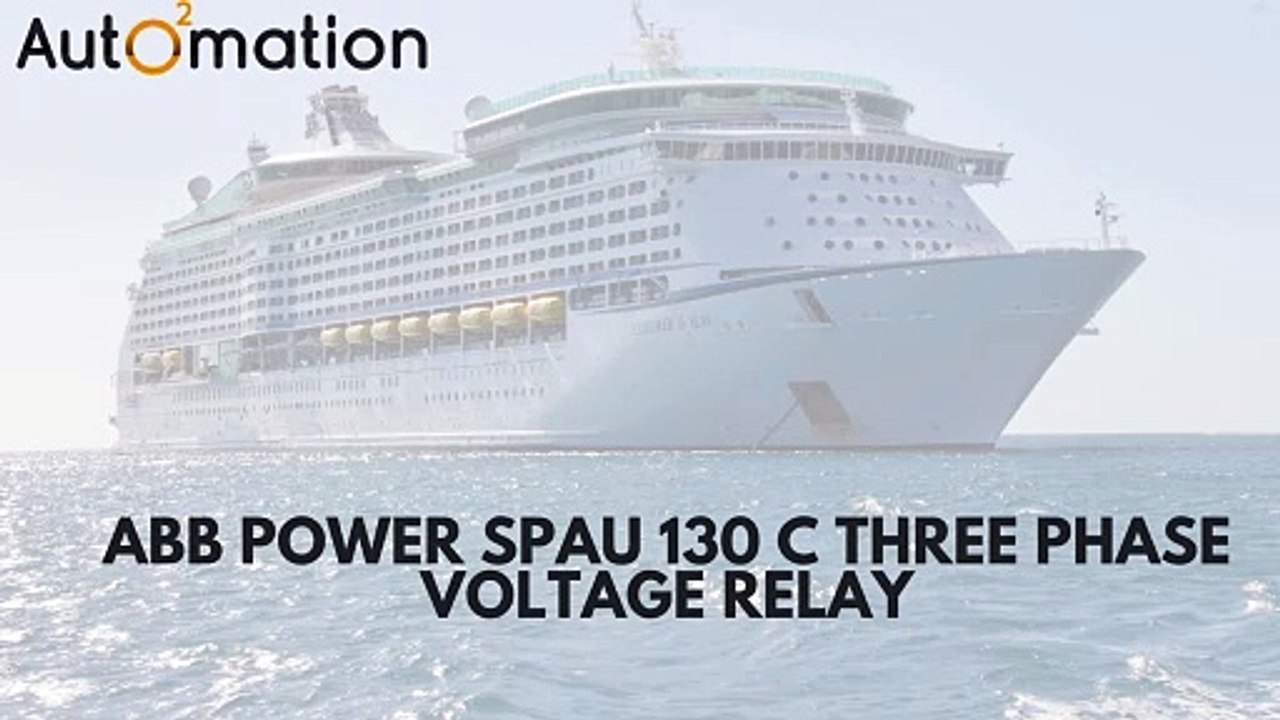 Abb power spau 130 c three phase voltage relay - video Dailymotion