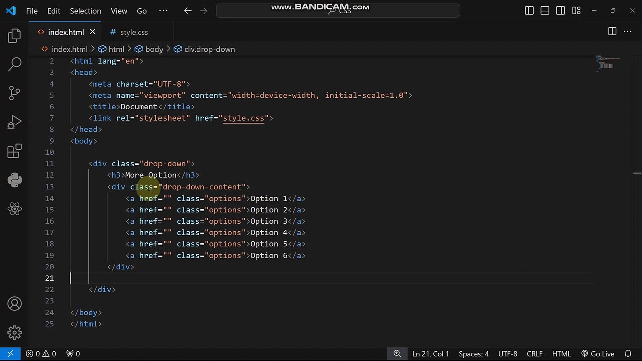 Hover effect dropdown Menu using CSS in Urdu/Hindi - video Dailymotion