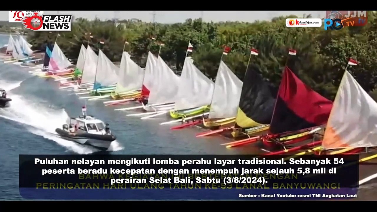 Rayakan HUT Ke-53, Lanal Banyuwangi Gelar Lomba Perahu Layar Tradisional Lestarikan Budaya ...