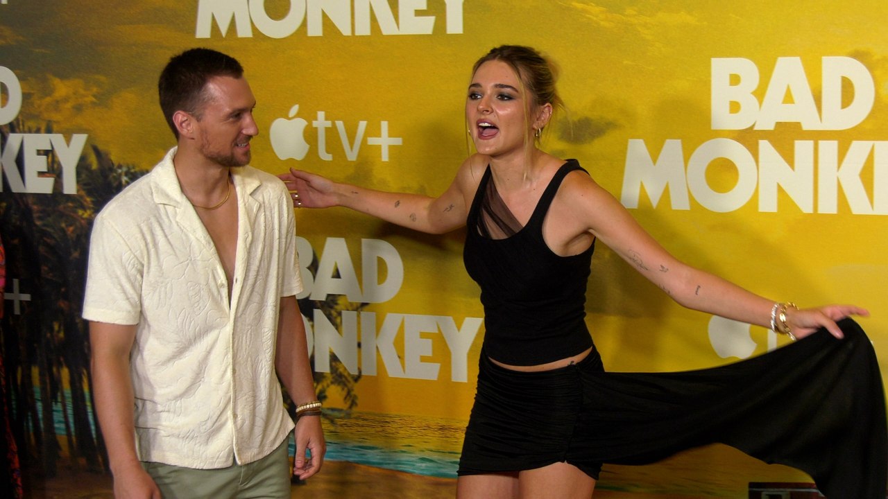 Tyler Picchi and Charlotte Lawrence "Bad Monkey" World Premiere Red ...