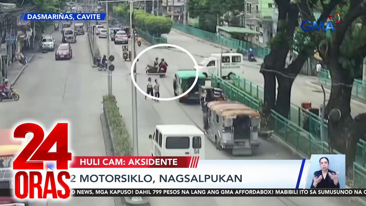 2 motorsiklo, nagsalpukan | 24 Oras - video Dailymotion