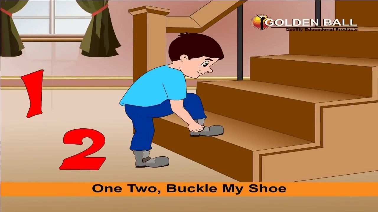 One Two Buckle My Shoe Nursery Rhyme with Lyrics I Counting Rhymes ...