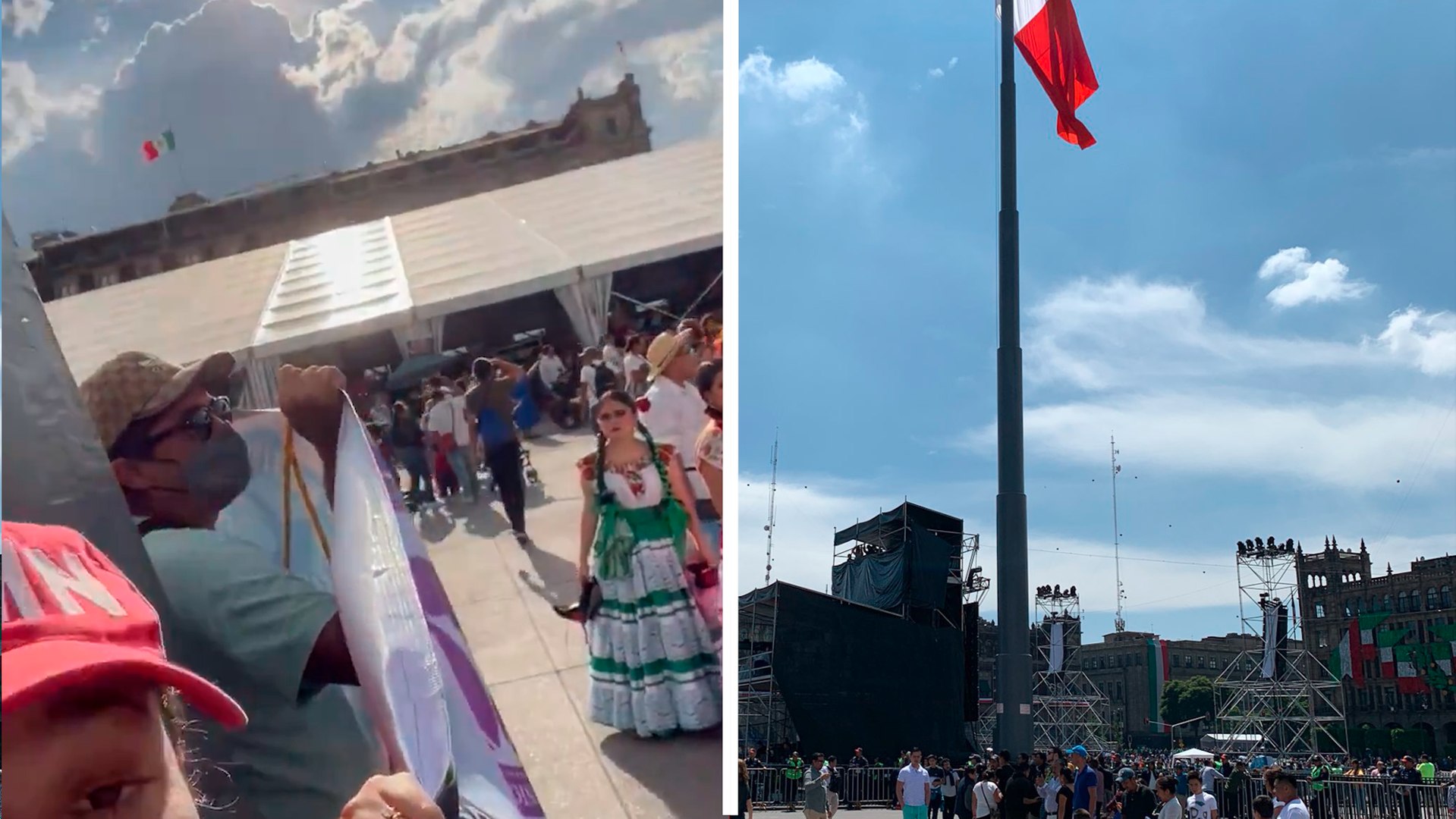 Familiares de colectivos de personas desaparecidas toman el asta de la ...