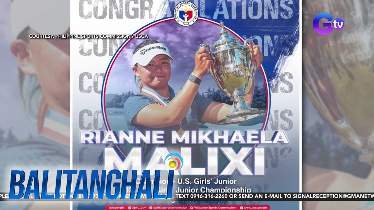 PHL Golfer Rianne Malixi, nagkampeon sa U.S. Women's Amateur Gold ...
