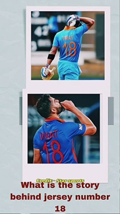 Secret of virat's jersey number 18 - video Dailymotion