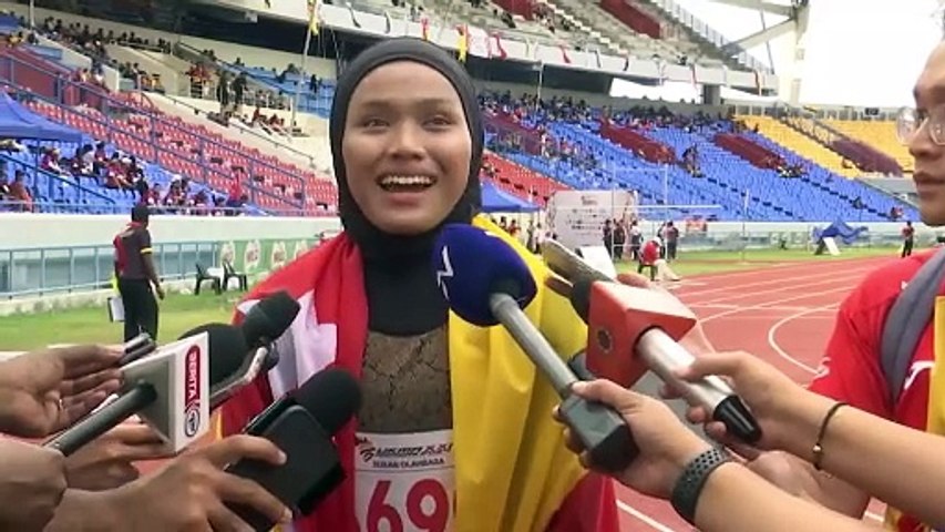 Nur Afrina Batrisyia lengkapkan emas 100m dengan raih emas 200m sekaligus bergelar ratu pecut ...