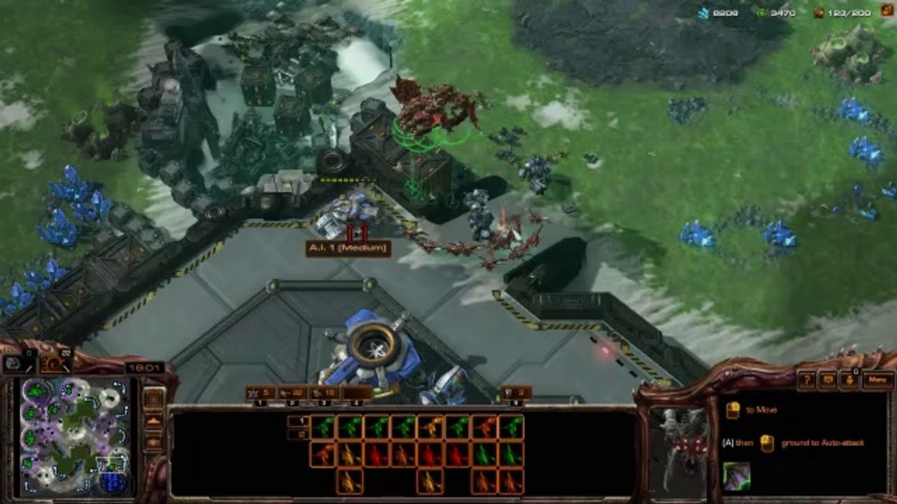 [StarCraft 2] No.0241 -- Normal-Level ZERG player fights A.I., WIN ...