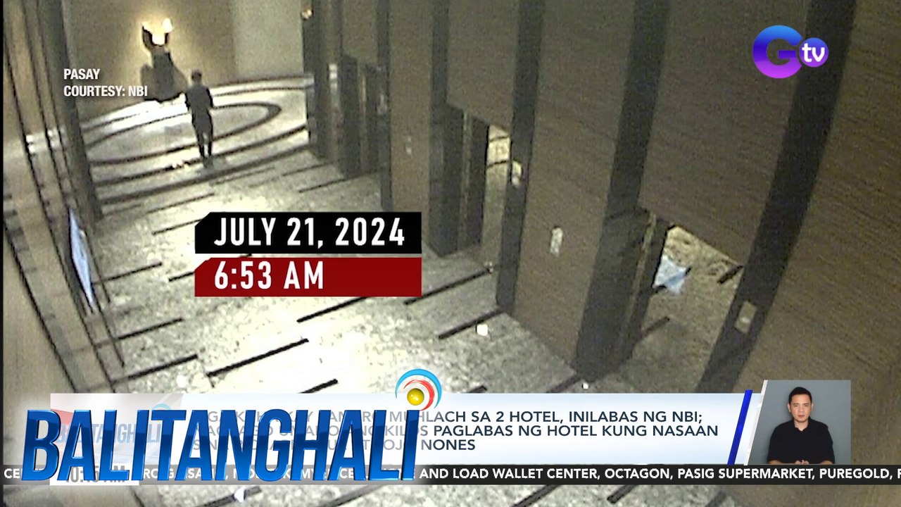 Mga kuha kay Sandro Muhlach sa 2 hotel, inilabas ng NBI; nagbago umano ...