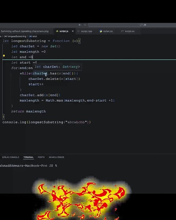 JavaScript Challenge: Longest Substring Without Repeating Characters ...