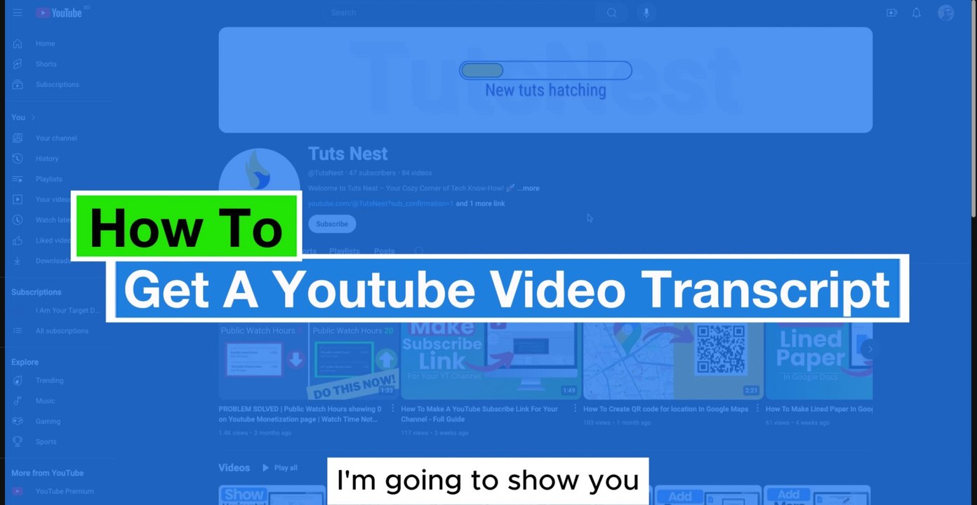 How To Get Transcript From YouTube Video - YouTube Videos to Text ...
