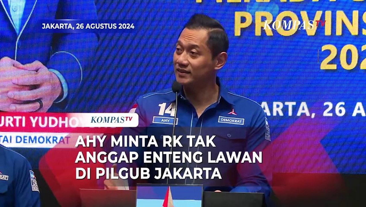 AHY Beri Pesan Ridwan Kamil Tak Anggap Enteng Lawan di Pilgub Jakarta ...