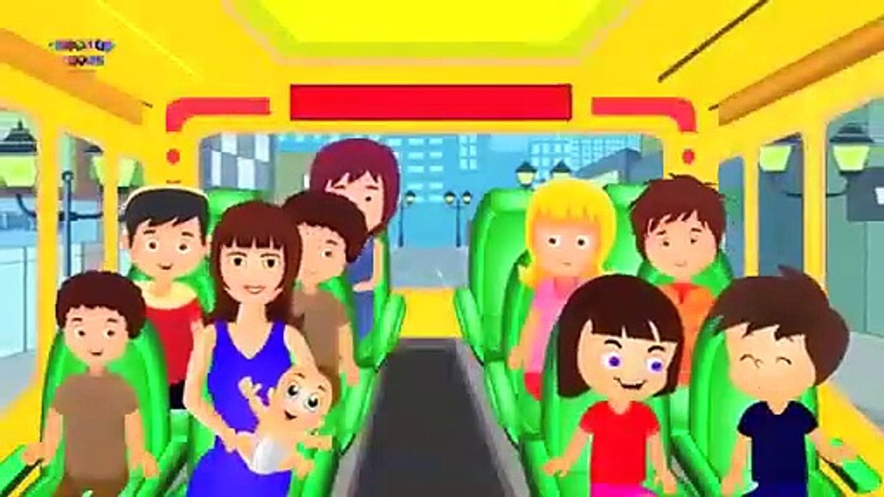 Wheels On The Bus Go Round And Round | Nursery Rhymes for Kids and ...