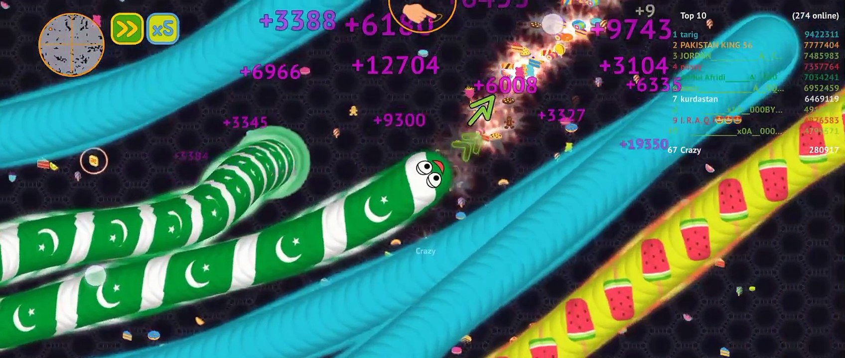 Wormate.io Game Play 104 - video Dailymotion