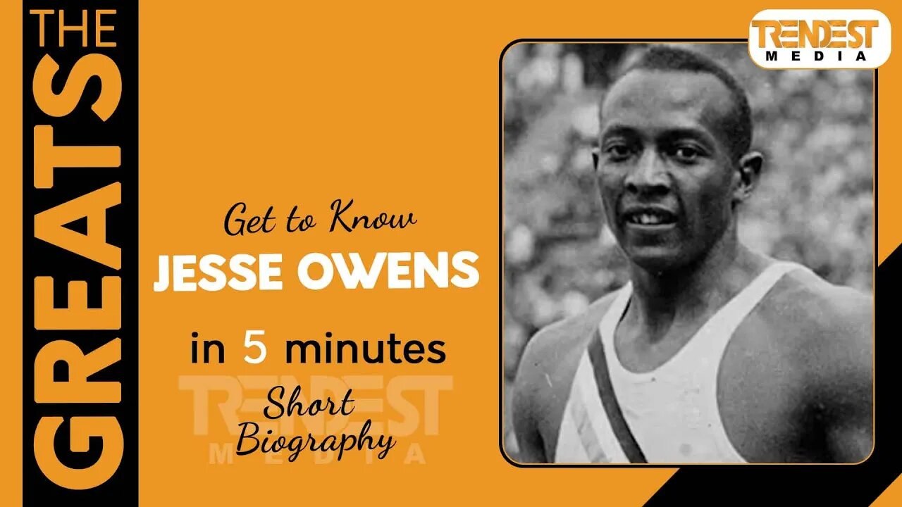 Jesse Owens | Biography in 5 minutes | The Greats | Infotainment Video ...