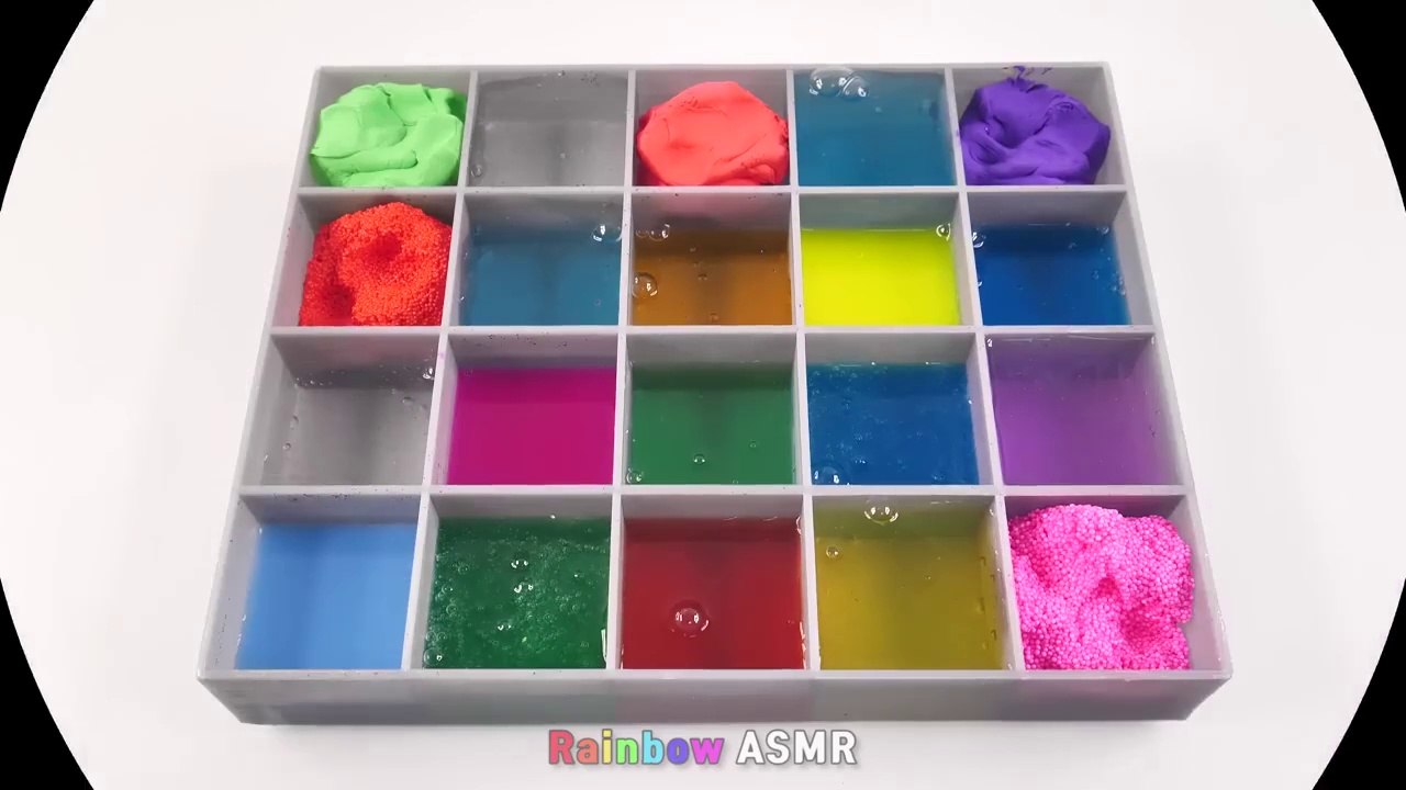 Satisfying Video l How to make Rainbow Pool into Mixing All My Glossy ...