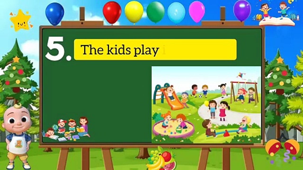 Easy Sentences for Kids | Learn Simple English Sentences. - video ...