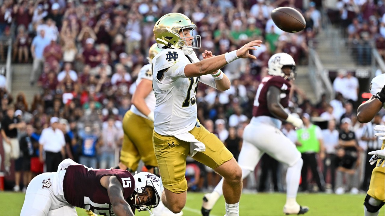 Notre Dame Dominates Texas A&M 23-13 in Prime Time Clash - video ...