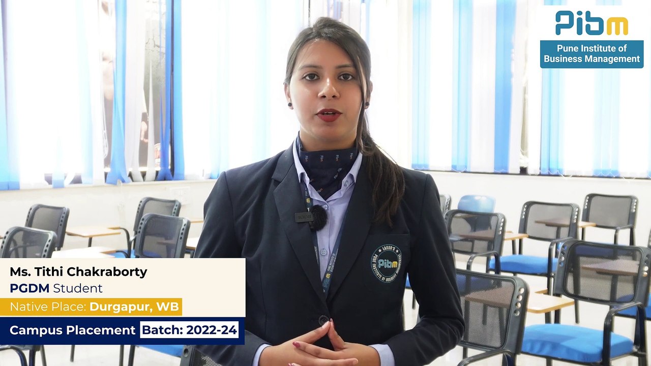 PIBM's MBA & PGDM Placements Triumph Tithi Chakraborty's Inspiring Success Story Batch 2022-24 ...