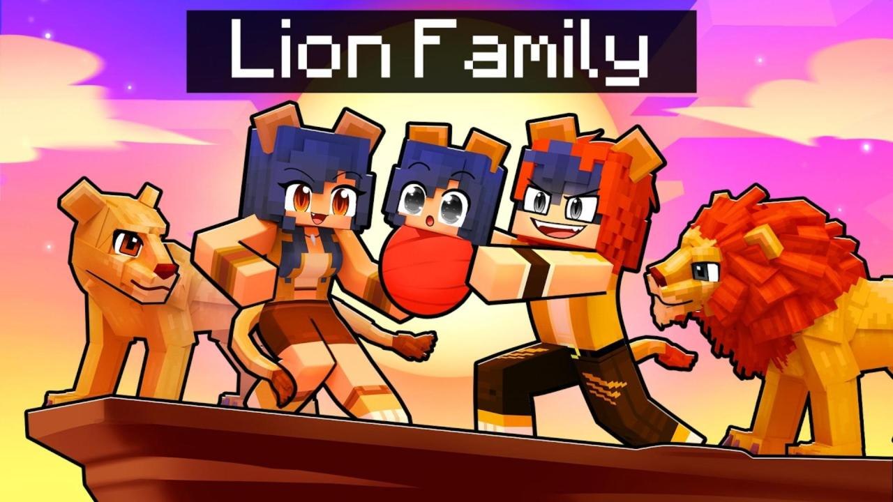 Having a LION FAMILY in Minecraft! - video Dailymotion