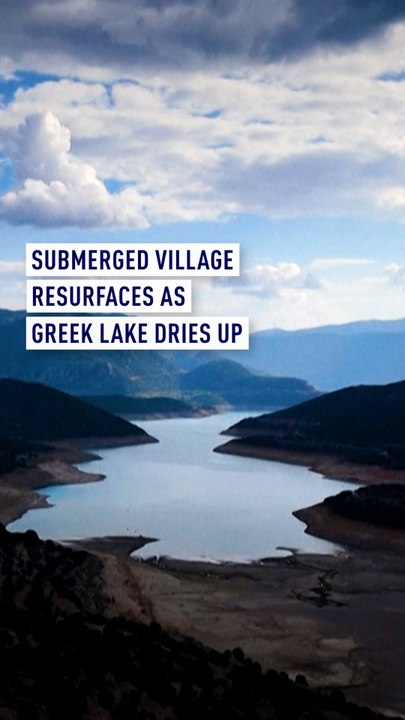 Submerged village resurfaces as Greek lake dries up - video Dailymotion