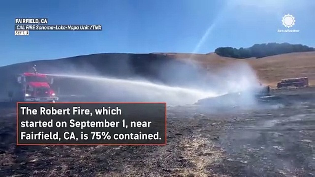 Robert Fire: 75% contained, crews work overnight to extinguish hot ...