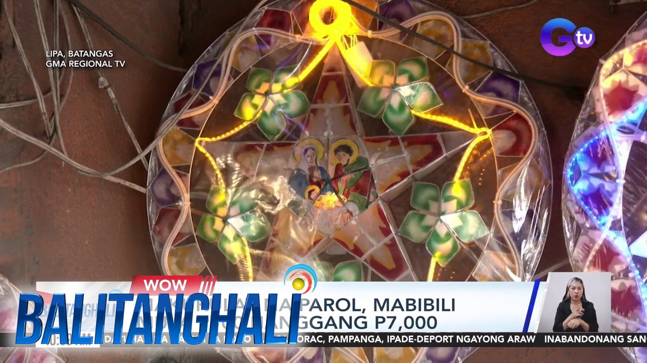 Mga parol na hango ang disenyo sa PHL flag at giant lantern, sinimulan ...