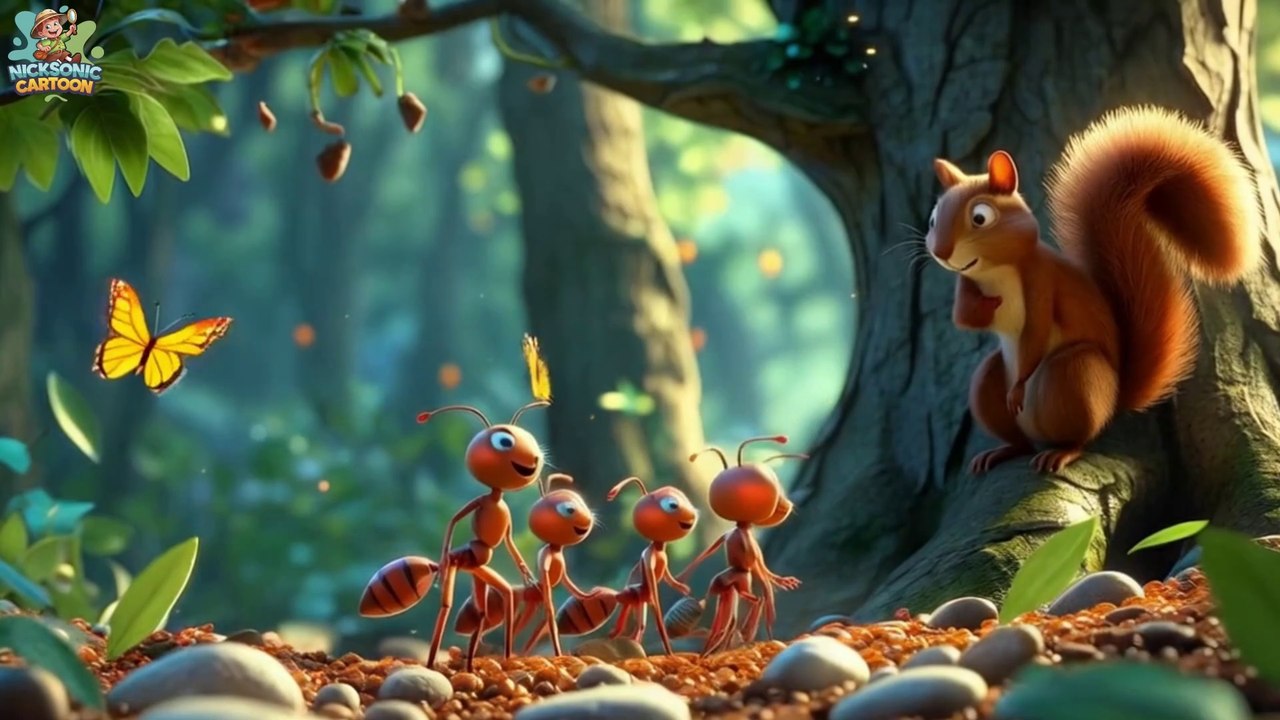 The Happy Ants March | Ants Cartoon | Nursery Rhymes & Kids Songs ...