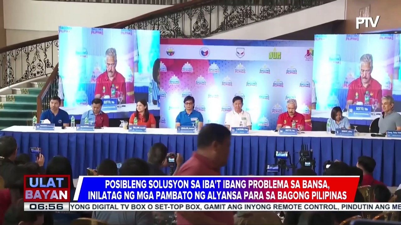 Mga kandidato ng Alyansa Para sa Bagong Pilipinas, inilatag ang kani-kanilang posibleng solusyon ...