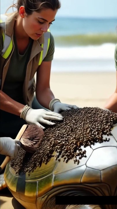 🐢 Rescuing a Majestic Giant Turtle! Barnacle Cleanup Transformation! 😲🧼 ...