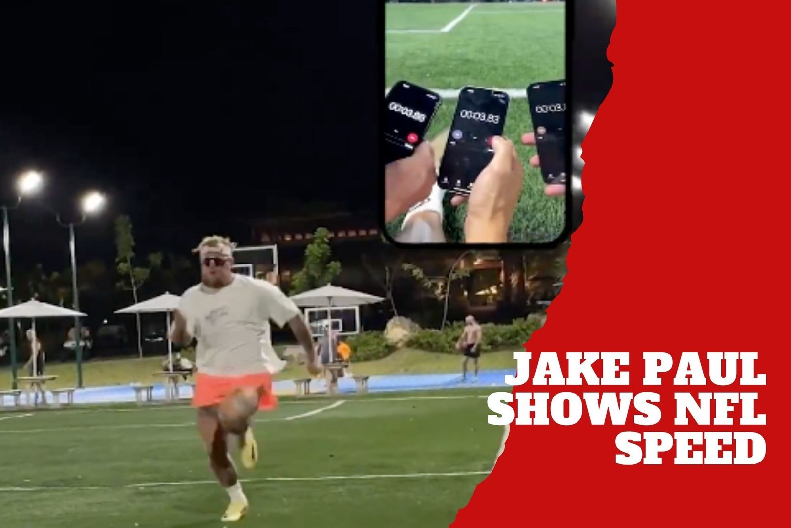 He got speed! Jake Paul shows an incredible 40-yard dash and says that he?s ready to enter the ...