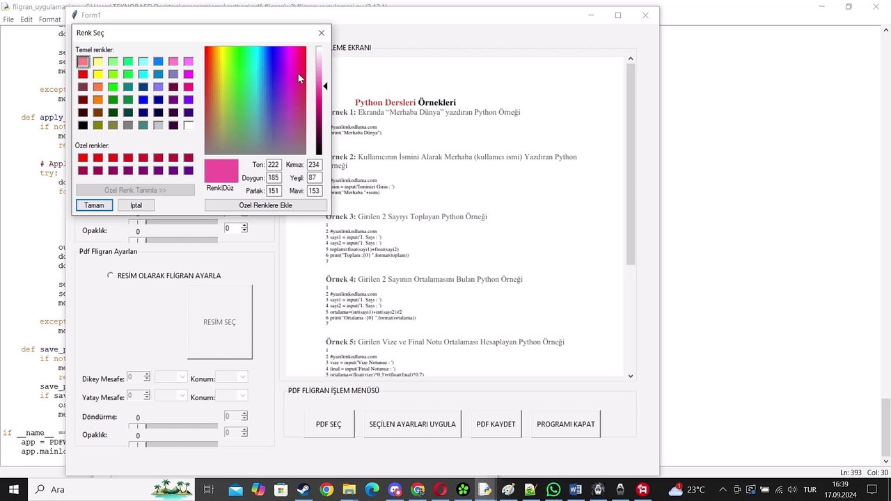 Python İle Yazı ve Resim Olarak PDF Dosyasına Watermark Ekleme (TANITIM ...