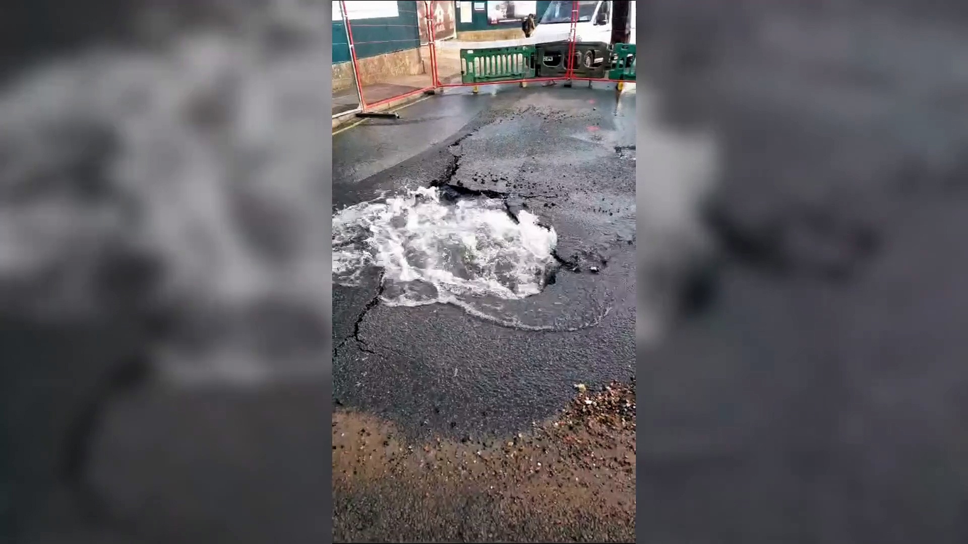 Water leak in leak in North Farm Road in Southborough, near Tunbridge ...