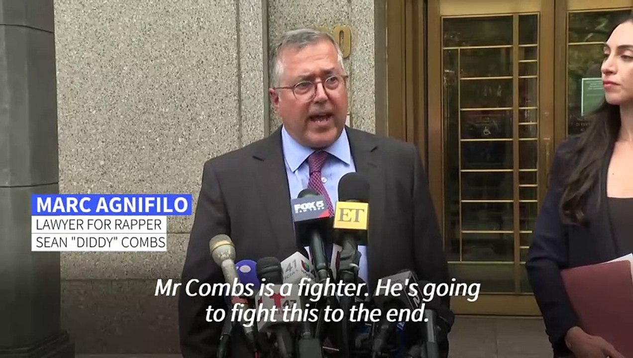 Sean 'Diddy' Combs 'to fight to the end', says rapper's lawyer - video ...