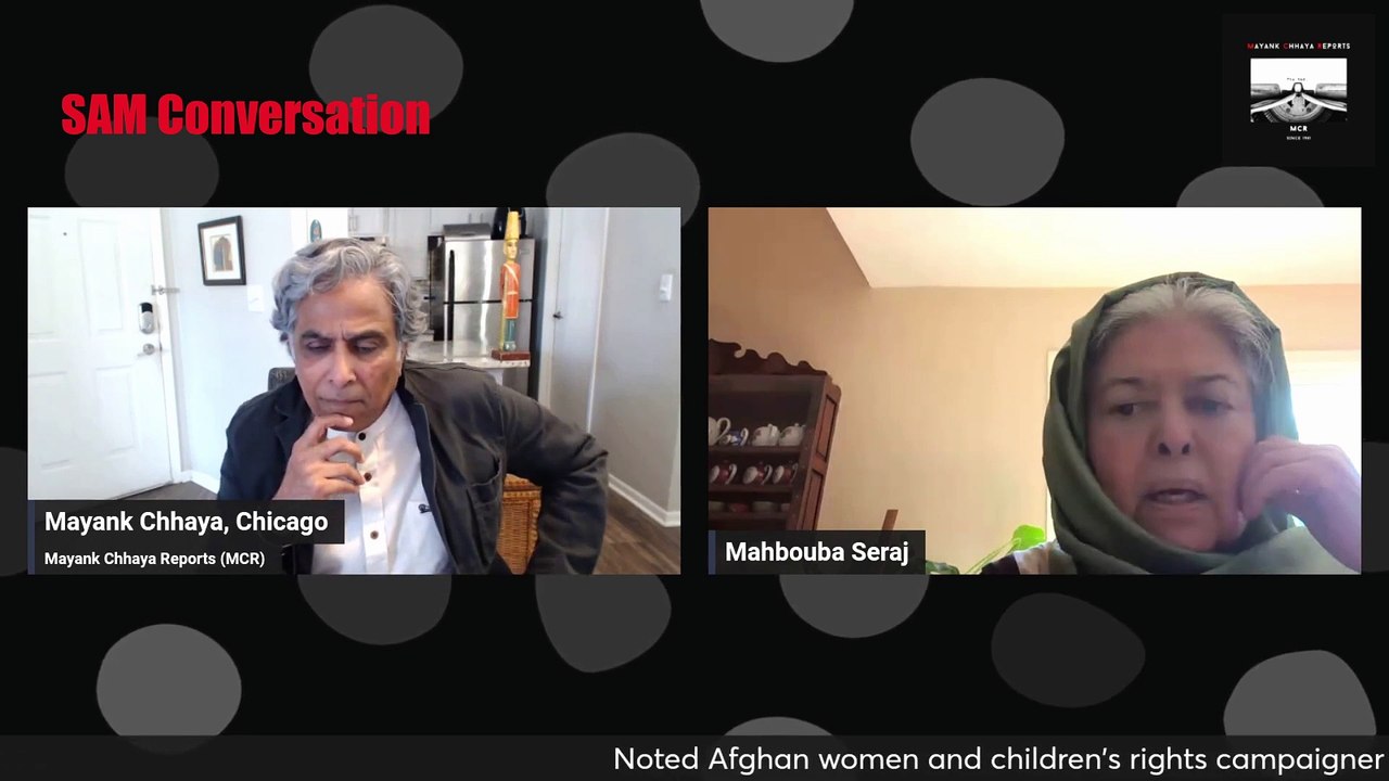 Mahbouba Seraj, Afghan women's rights activist, speaks with Mayank ...