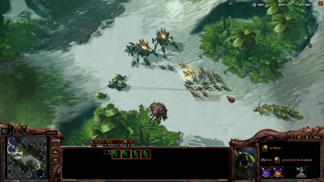 [StarCraft 2] No.0268 -- Normal-Level ZERG player fights Hard A.I., WIN ...