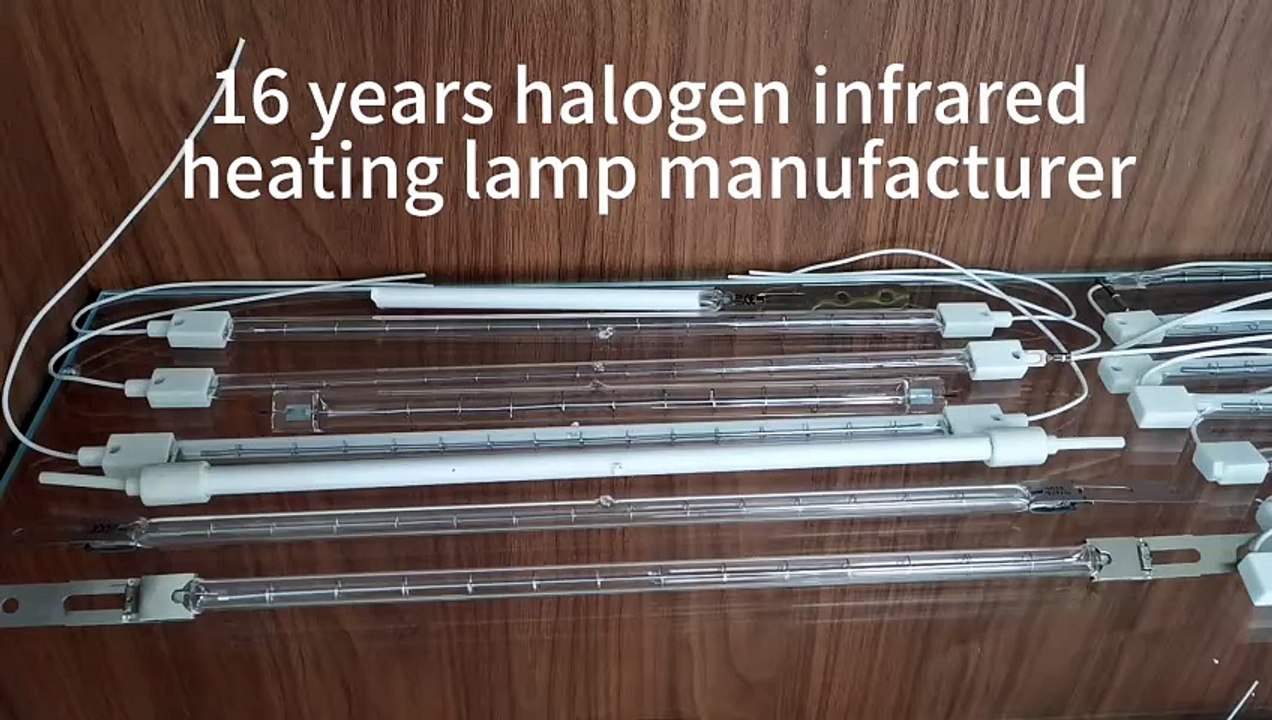 Factory Customized High Quality IR Lamp Halogen Heating Lamp - video ...