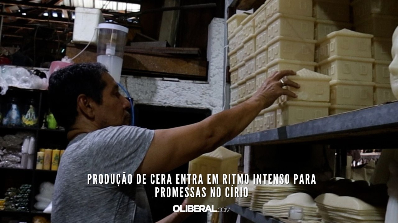 Produção de cera entra em ritmo intenso para promessas no Círio - Vídeo ...